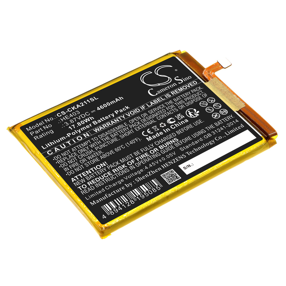 AT&T Fusion 5G,EA211005,EA211001 Mobile Phone Replacement Battery ...