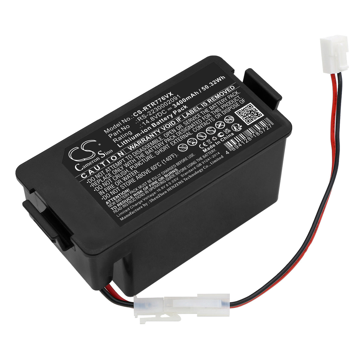 Tefal RG 7765 WH RG7765WH 3400mAh Vacuum Replacement Battery ...
